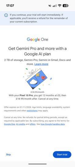 Google One 2TB Plan: Free Gemini 3 Pro Access for £7.99 at Google One ...
