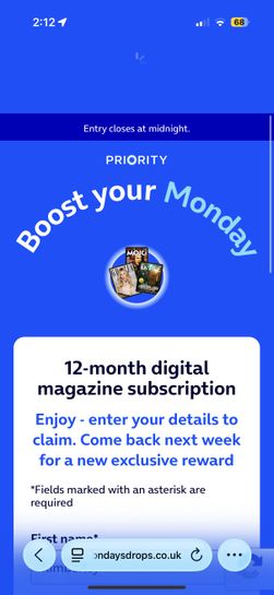 Blue Mondays Prizes: Guaranteed Rewards & Deals at O2 Priority - M&S ...