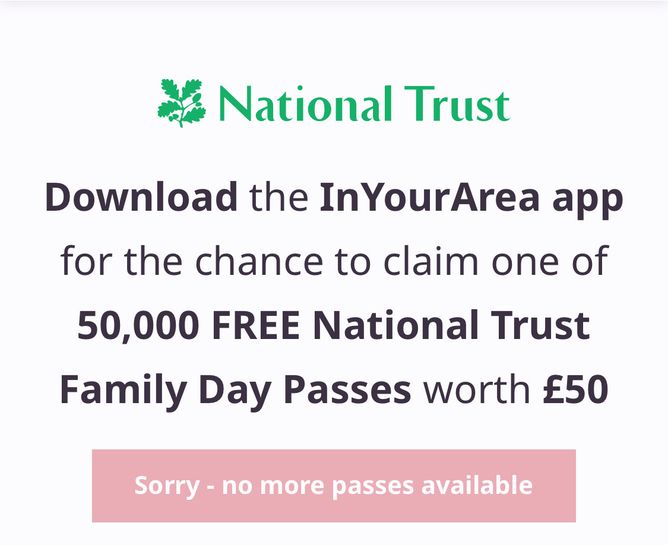 Free National Trust Family Day Pass in Your Area - Use Code ...