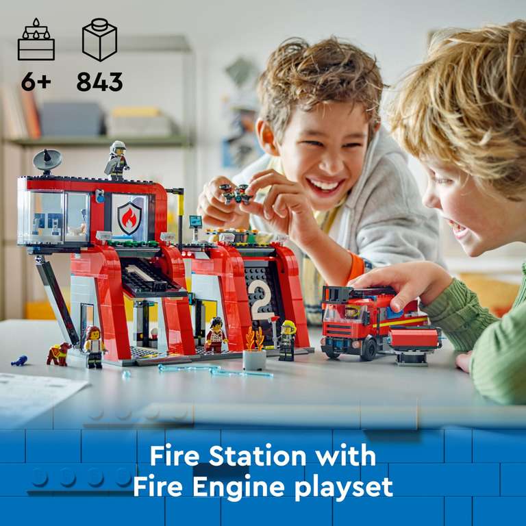 LEGO City Fire Station with Fire Engine 60414 (Prime Day Deal) | Hotukdeals
