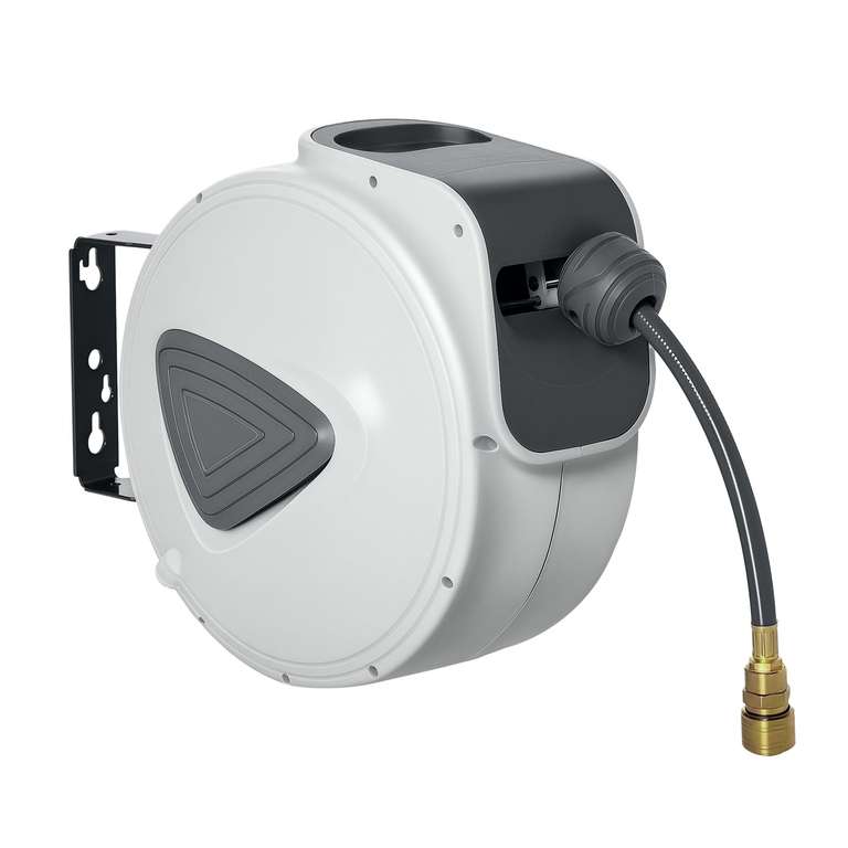 DURHAND Retractable Air Hose Reel 10m Wall Mount – £24.56 at Amazon ...