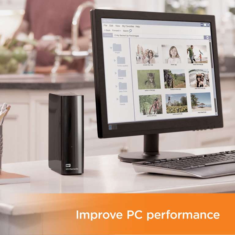 WD 14 TB Elements Desktop External Hard Drive – USB 3.0, 5400 RPM at ...