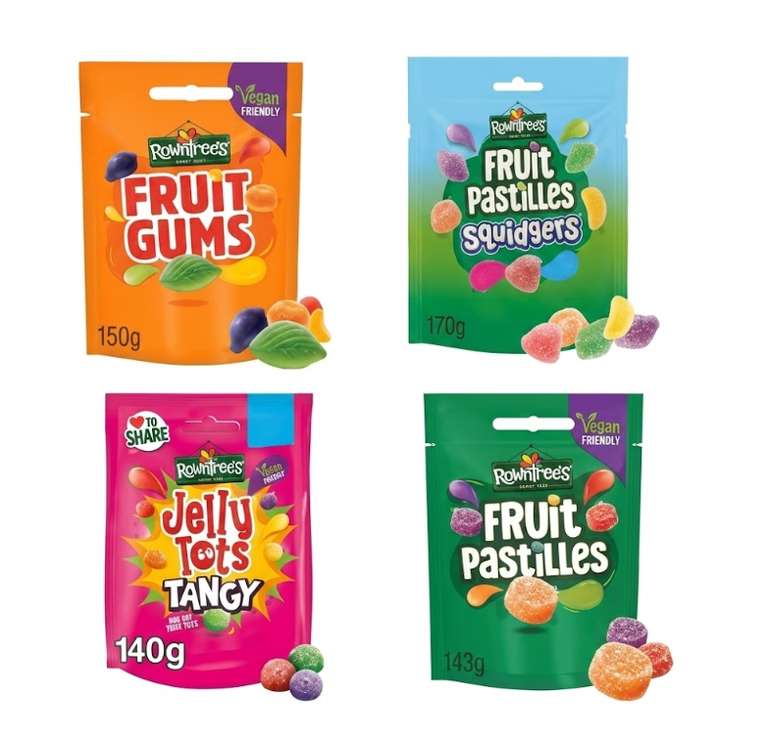 Rowntree's Fruit Pastilles/Fruit Gums/Pick & Mix/Jelly Tots/Squidgers ...