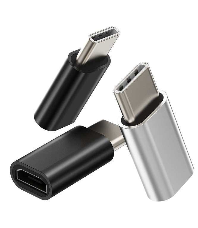 USB C Male to Micro USB Female Adapter (3 Pack) – £2.31 at cjjie - Shop ...