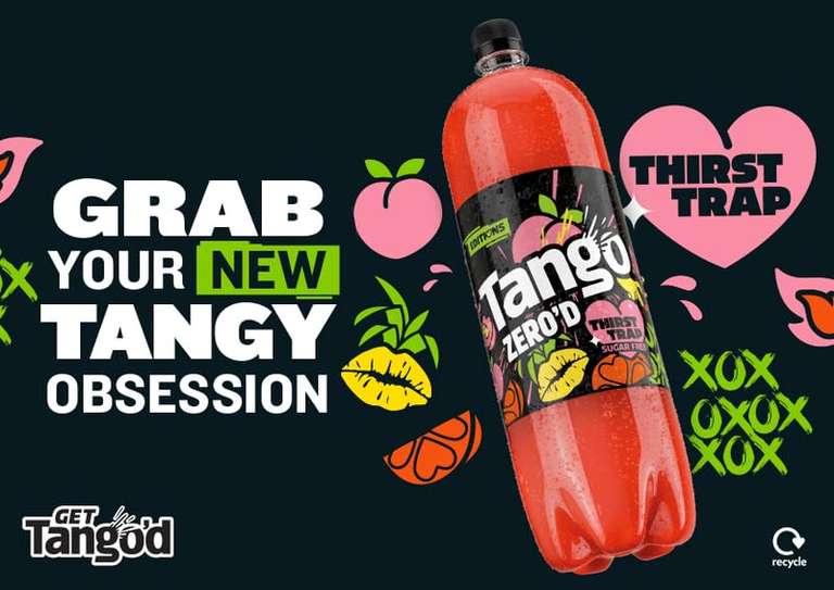 Tango Thirst Trap Sugar Free 2L Peach Pineapple Orange £2 at Amazon ...