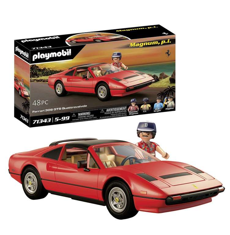 Playmobil 71343 Famous Cars Magnum, P.I. Ferrari 308 GTS Quattrovalvole ...