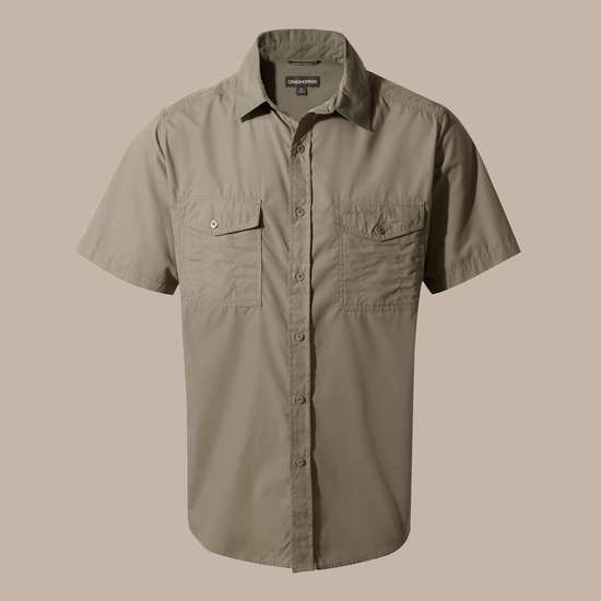 Craghoppers Men's Kiwi UPF 50+ Anti-Insect Short Sleeved Shirt | 3 ...