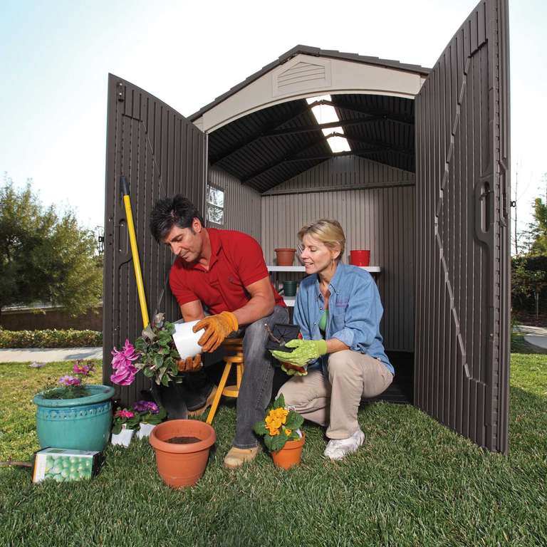 Lifetime 60190 7 x 7ft Heavy Duty Plastic Shed – Beige at Amazon ...