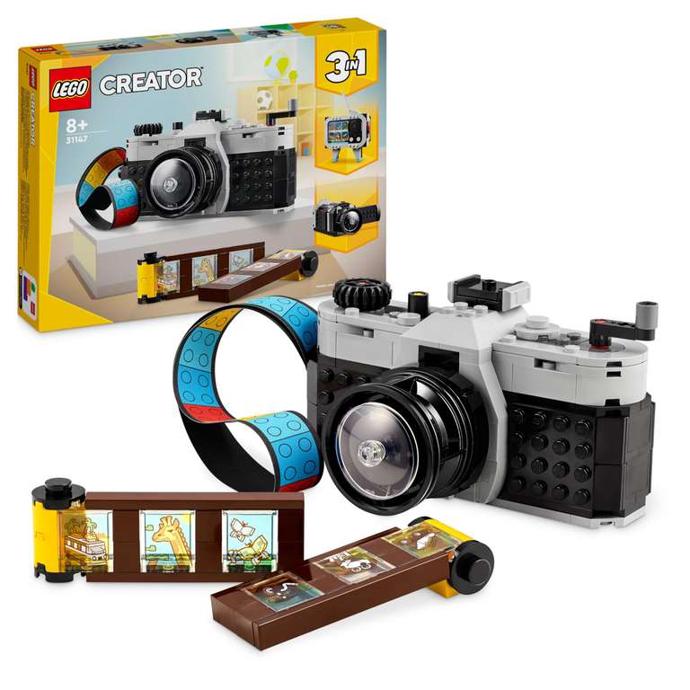 LEGO Creator 3in1 Retro Camera 31147 – £12.59 at Amazon | hotukdeals