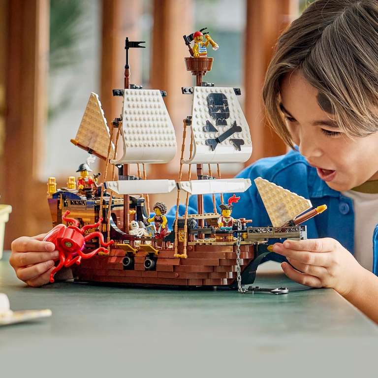 Lego 31387 Creator 3 in 1 Iconic Pirate Ship Toy, £79.95 at Chaos Cards ...