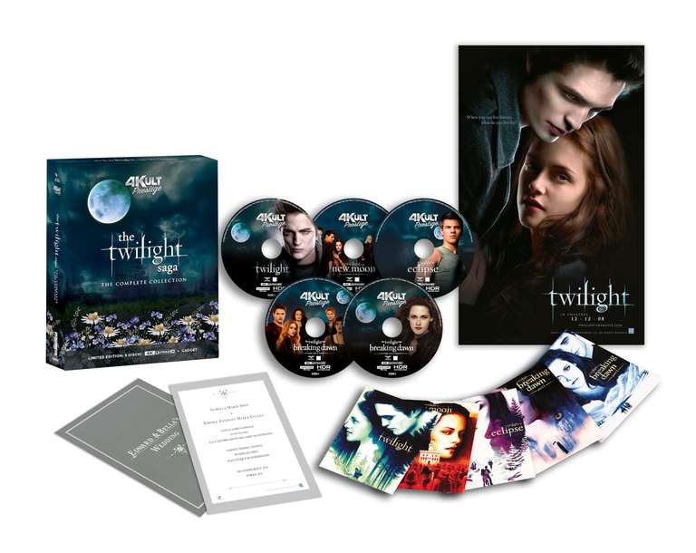 Twilight Saga Complete Collection 4K Blu-ray UHD Prestige Limited ...