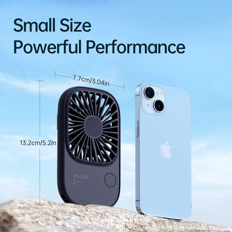 JISULIFE Handheld Mini Fan 7.79 at JISULIFE-UK FBA Amazon | hotukdeals