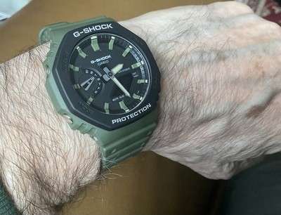 Casio G-Shock Carbon Core Octagon Series Watch, Model: GA-2100-1A3ER ...