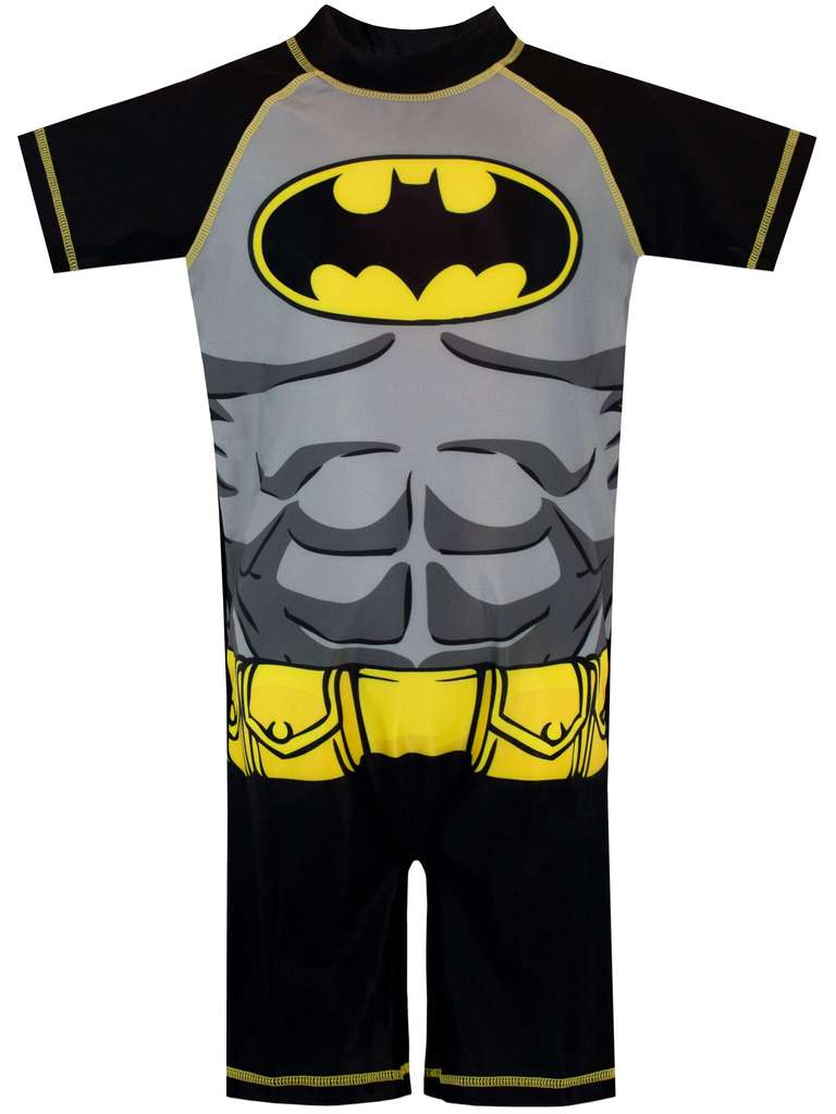 DC Comics Batman Swimsuit 2-5 Years at Amazon - £7.49 | hotukdeals
