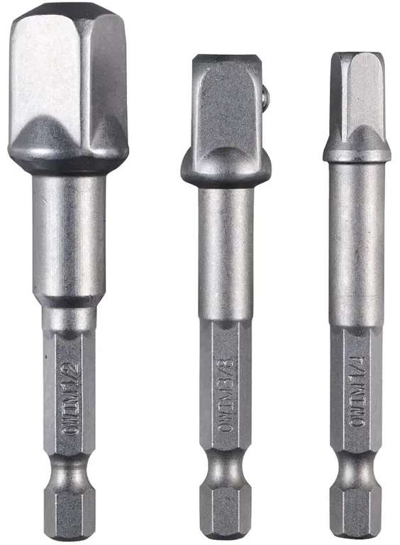Parkside Square Adaptor Set - 3 Sizes for Sockets & Drills at Lidl £1. ...