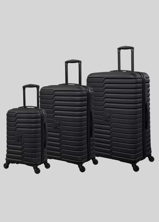 IT Luggage Black Navigator Hard Suitcase – Cabin/Medium/Large | at Matalan