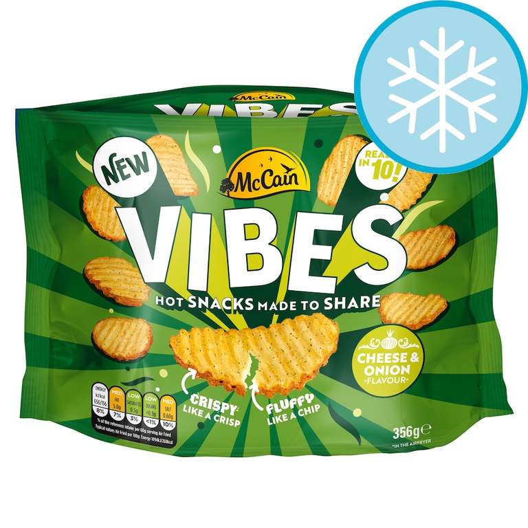 McCain Vibes Salt & Vinegar Hot Potato Snack 356g (With Clubcard ...