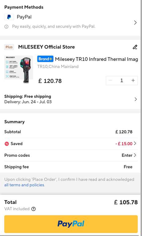 Mileseey TR10 Infrared Thermal Imager, Thermal Camera for Leak ...