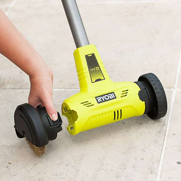 Ryobi ONE+ Patio Cleaner 18V RY18PCA-0 + 3 Wire Brushes at B&Q - £99
