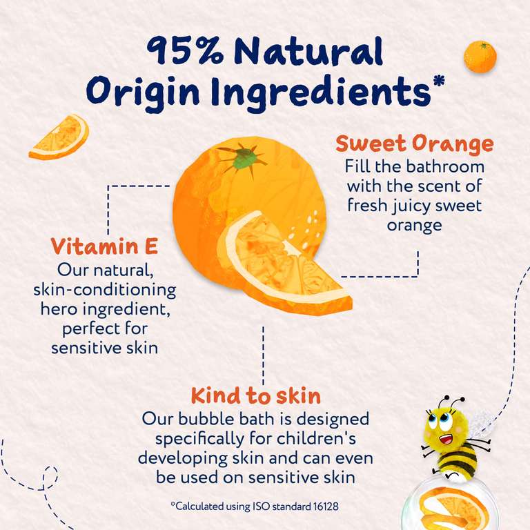 Childs Farm Kids Bubble Bath, Sweet Orange | Suitable for Dry ...