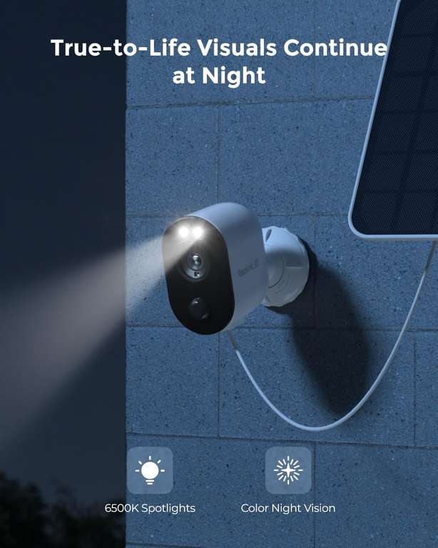 Reolink 4K Solar Security Camera Outdoor Wireless, Argus 3 Ultra WiFi ...