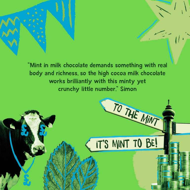 Montezuma's Minted Milk Chocolate with Peppermint 90g 4 for 3 £6.70 at ...