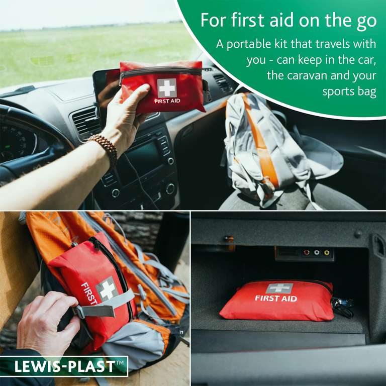 Lewis-Plast Premium 92 Piece First Aid Kit, Small at Amazon - £5.54 ...