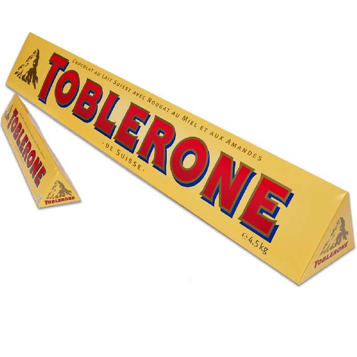 Toblerone 4.5kg Instore at Morrisons - Giant Swiss chocolate bar ...