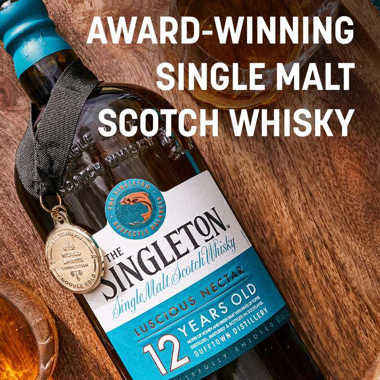 The Singleton 12 Year Old Single Malt Scotch Whisky | 40% vol | 70cl ...