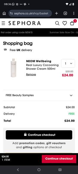 NEOM Wellbeing Real Luxury Cocooning Shower Cream 500ml | Hotukdeals