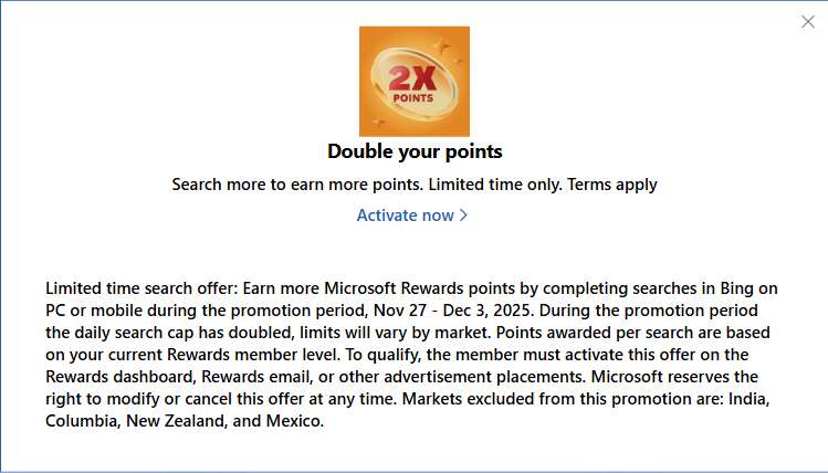 Earn Double Microsoft Rewards Points on Bing Searches at Microsoft ...