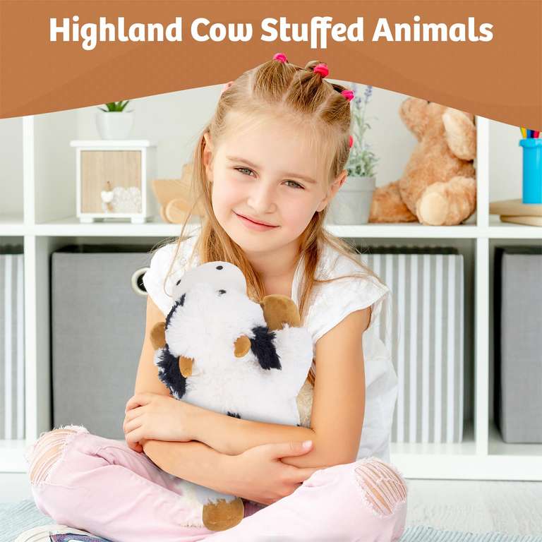Marysun Microwaveable Cow Plush – Weighted Stuffed Animal Heating Pad ...