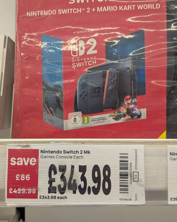 Nintendo Switch 2 & Mario Kart World Bundle at ASDA Groceries Luton - £ ...
