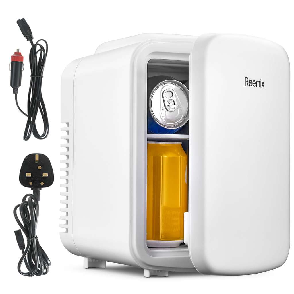 Portable Mini Fridge 4 Litre, 6 Can Portable AC+DC Power Cooler ...