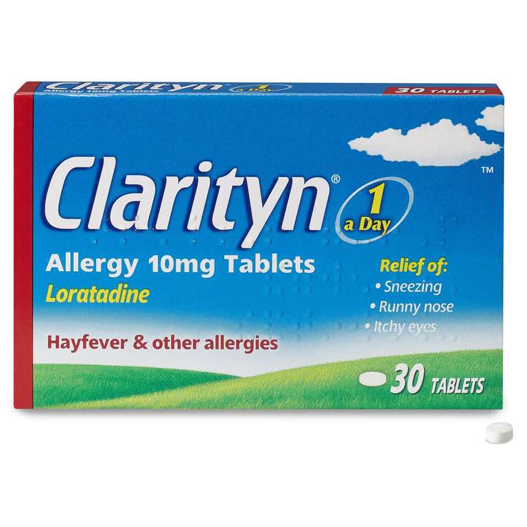 Clarityn Allergy Hayfever Relief Tablet 10mg - 30 ct at Amazon