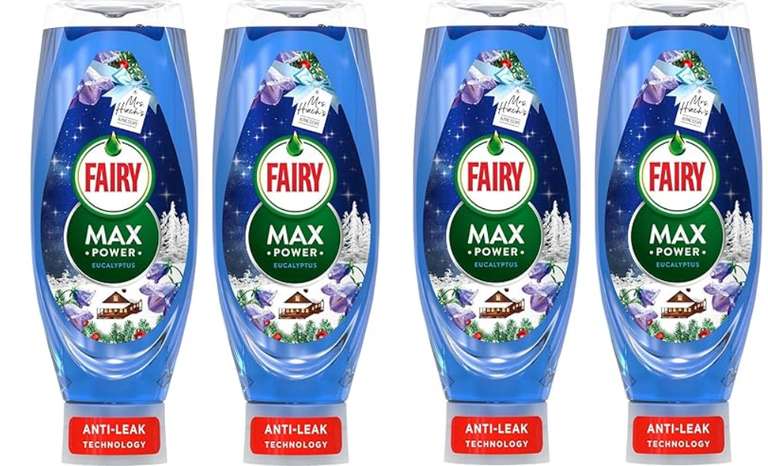 4 x Fairy Max Power Washing Up Liquid Antibacterial 730ML (4 For The ...