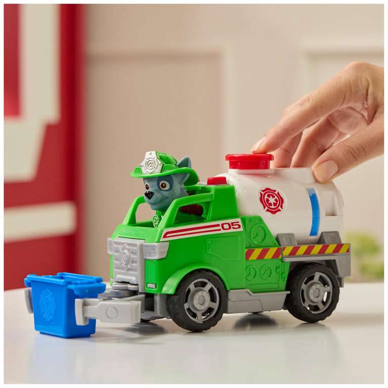 Paw Patrol Fire Rescue: Rocky Rescue Fire Tanker with Action Figure ...
