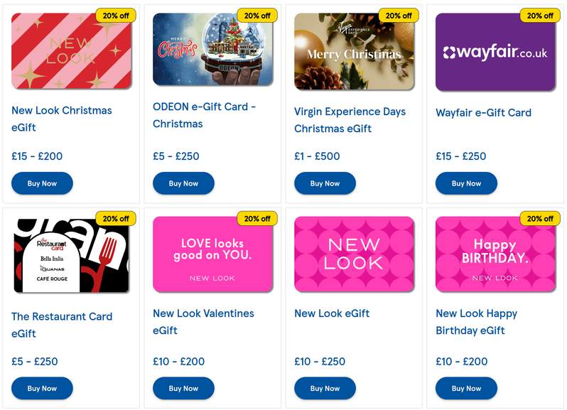 20% Off Tesco eGift Cards - Shop Now at Tesco Gift Cards | hotukdeals