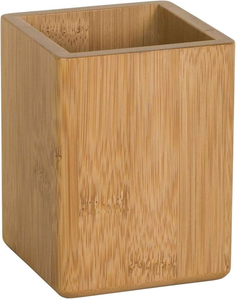 OSCO Bamboo Square Pen Pot 10.2x7.7x7.7 cm £1.80 at Amazon | hotukdeals