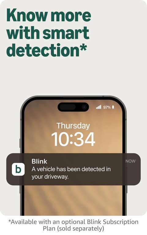 Blink Outdoor Camera 2K+ (newest gen) Wireless smart security camera ...
