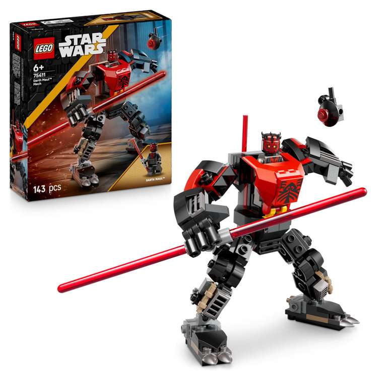 LEGO Star Wars: The Clone Wars Darth Maul Mech Building Toy,Large ...