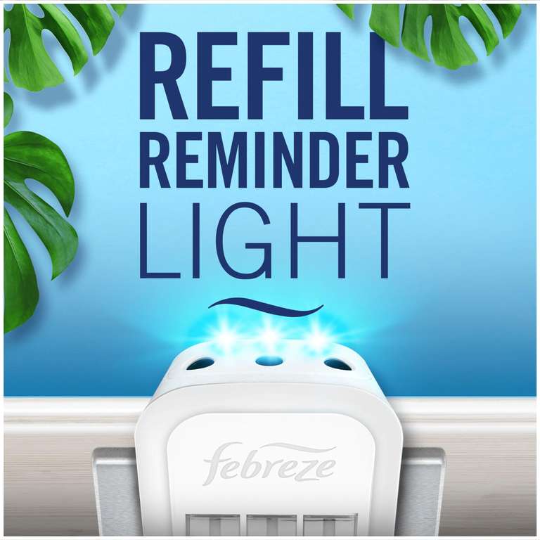 Febreze 3Volution Plug In Air Freshener Starter Kit + 4 Refills 11.99 ...