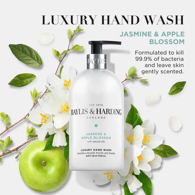 Baylis & Harding Jasmine & Apple Blossom Hand Wash 3×500ml at Amazon ...