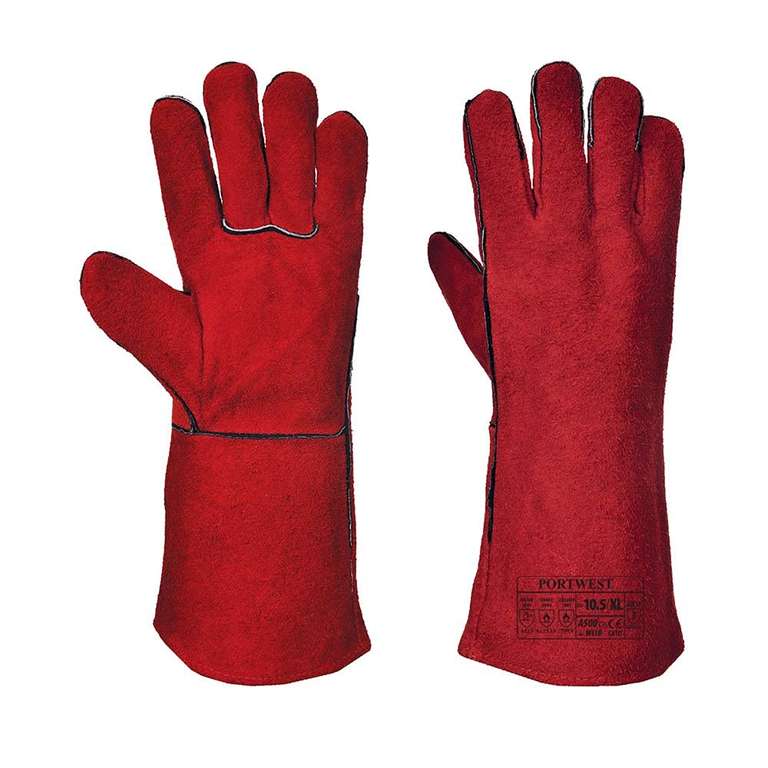 Portwest Welders Gauntlet Gloves, Red, XL — £3.89 at Amazon - portwest ...