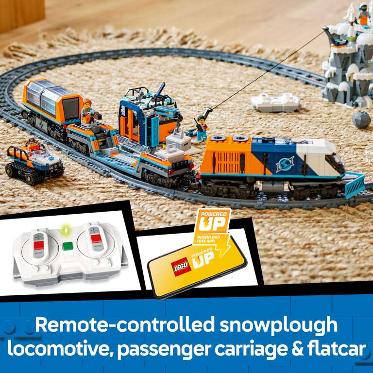 LEGO City Explorers’ Arctic Polar Express Train Set 60470 £119.99 at ...