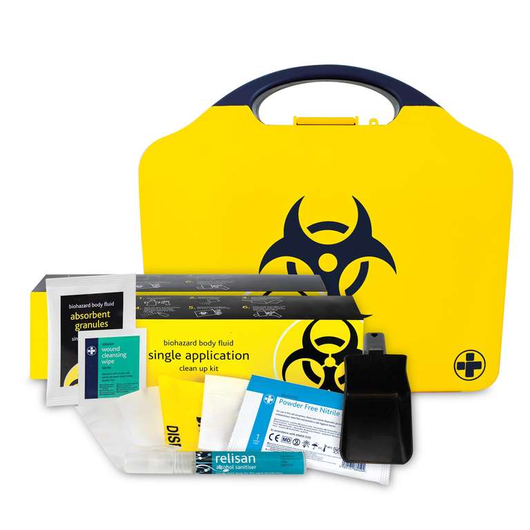 Reliance Medical Biohazard Body Fluid Clean-Up Kit – 2 Applications ...