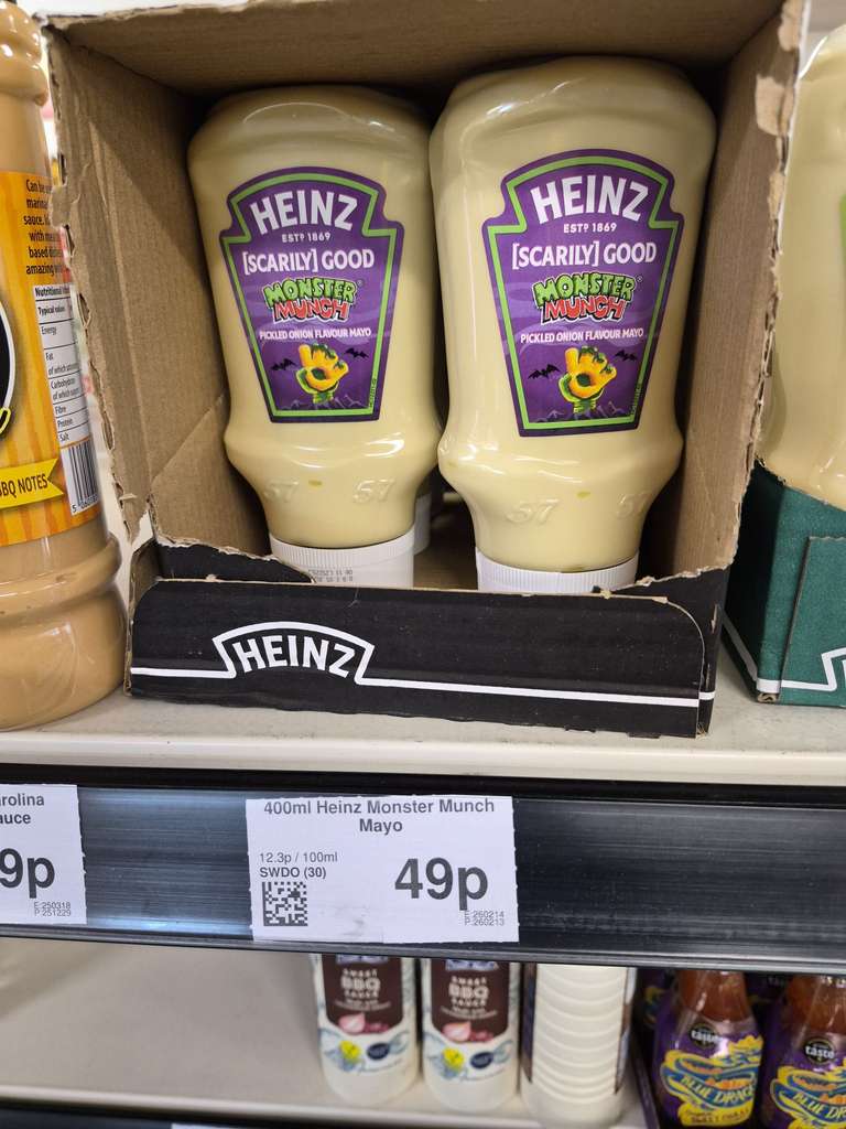 Heinz Monster Munch Mayo 400ml in South Shields at FarmFoods - £0.49 ...