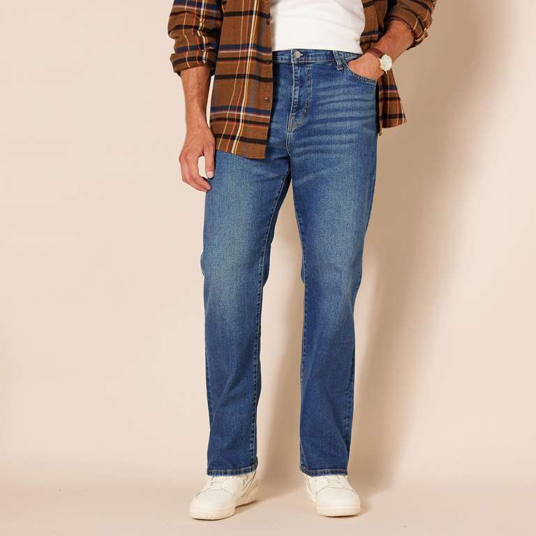 Amazon Essentials Men's Straight-Fit Jeans 29W 32L £5.40 at Amazon ...