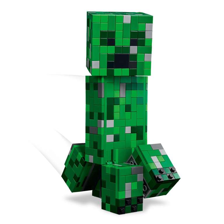 LEGO Minecraft The Creeper Toy - Posable Mob Figure incl. a Hidden ...