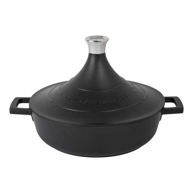 MasterClass Cast Aluminium Tagine Dish with Self-Basting Cone Lid, 4L ...